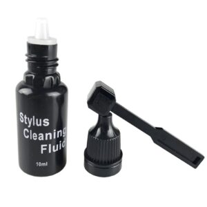 Record-Happy Turntable Stylus Cleaning Brush Kit – Anti Static Carbon Fiber Brush and Premium 10 ml Needle Solution Cleaner Keep your Vinyl Record Player in its Best Possible Condition