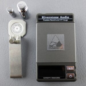 Riverstone Audio Precision RECORD LEVEL Turntable Stylus Tracking Force Pressure Gauge/Scale 100g, 0.005g Resolution (Graphite)