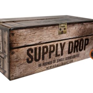 Black Rifle Coffee Company Supply Drop Variety Pack, With Silencer Smooth, AK Espresso, Just Black, and Beyond Black Blends, 96 Coffee Pods