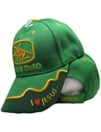 aes john 3:16 christ jesus cross christian light green embroidered cap hat