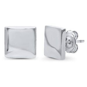 berricle sterling silver fashion stud earrings for unisex, rhodium plated