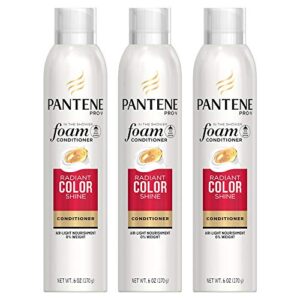 pantene foam conditioner, pro-v radiant color shine, 6 oz (triple pack)