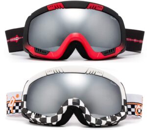 ski goggles large snow goggles adult anti-fog uv protection wide angle 1 pair