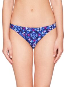 tyr women's santa cruz blake mini bikini bottom, navy/purple, medium