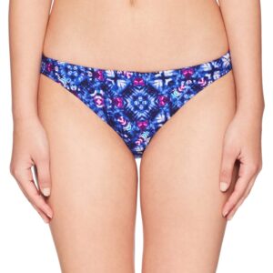 TYR Women's Santa Cruz Blake Mini Bikini Bottom, Navy/Purple, Medium