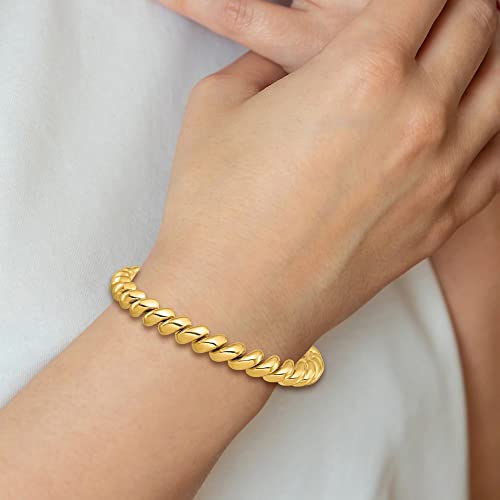 Diamond2Deal 14k Yellow Gold San Marco Bracelet For Women