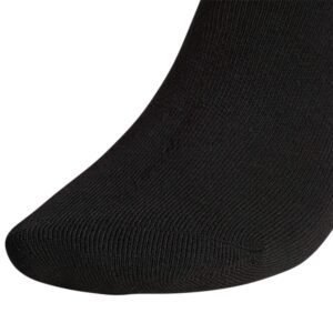 adidas Originals Trefoil No Show Socks (6-Pair), Black, Large