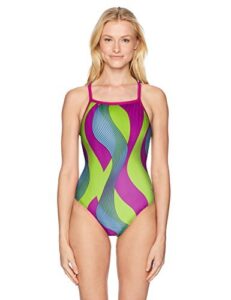 speedo women's swimsuit one piece prolt propel back printed - manufacturer discontinued