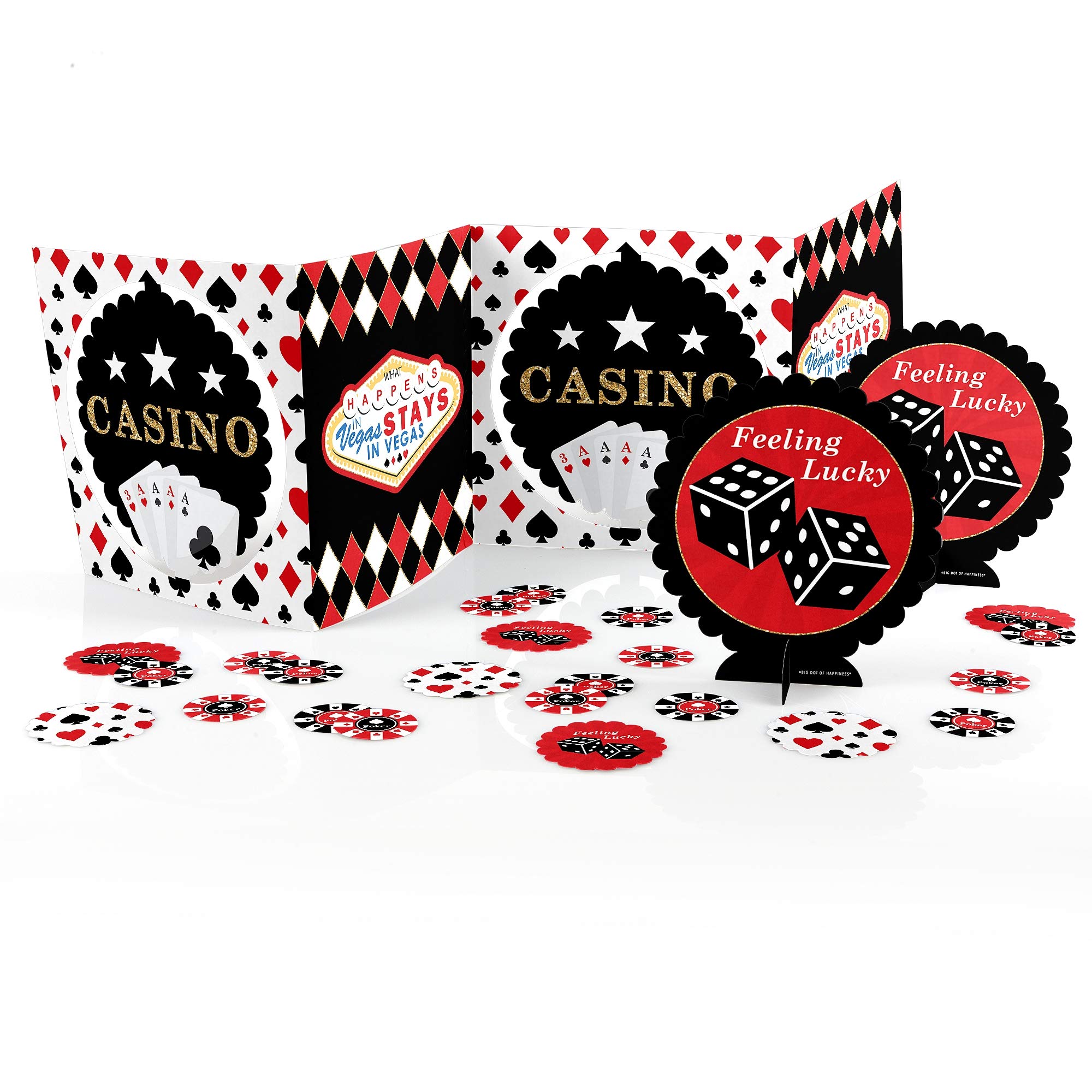 Big Dot of Happiness Las Vegas - Casino Party Centerpiece & Table Decoration Kit