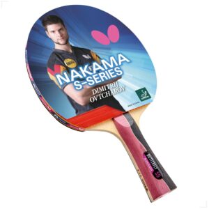 butterfly nakama s-5 table tennis racket - carbon blade - pan asia 2.1mm rubbers - ittf approved