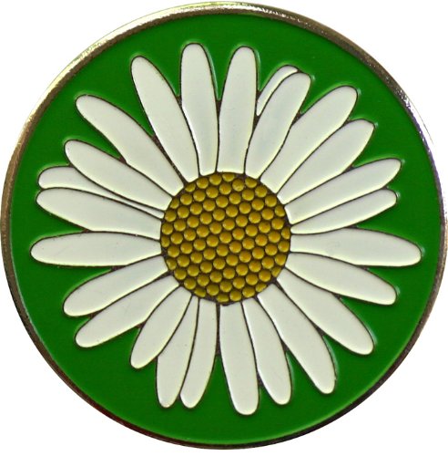 Putter Mounted Divot Tool and Ball Marker - Daisy