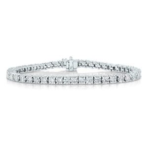 vir jewels 2 cttw diamond tennis bracelet 14k white gold round prong 7 inch