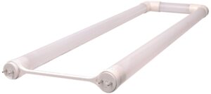 elb electronics ledt8-17-850-b-fhf u6 10-pack ledt8-17-850-b-fhf u6, plug and play led 6" u-bend lamp, 17.5w, 5000k (daylight), t8 and t12 ballast compatible, etl listed, white (pack of 10)