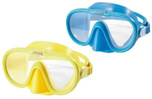 intex 55916e sea scan swim mask, assorted colors