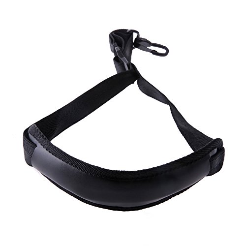 Yinama Saxophone Neck Strap Soft Sax Leather Padded for Alto Tenor Baritone Soprano