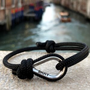 Shkertik Adjustable Nautical Bracelet for Adventure Seekers, Handmade Rope Bracelet for Men and Women, Life-Proof Nautical Rope Bracelet, Stylish Rope Bracelets to Tell Your Unique Story, Black