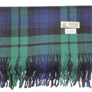 NY GOLDEN FASHION Women Oversized Scottish Clan Tartan Plaid Cashmere Feel Shawl Wrap Winter Scarf (Green Tartan)