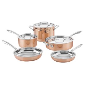 cuisinart - ctpp-8 cuisinart copper collection cookware set, medium