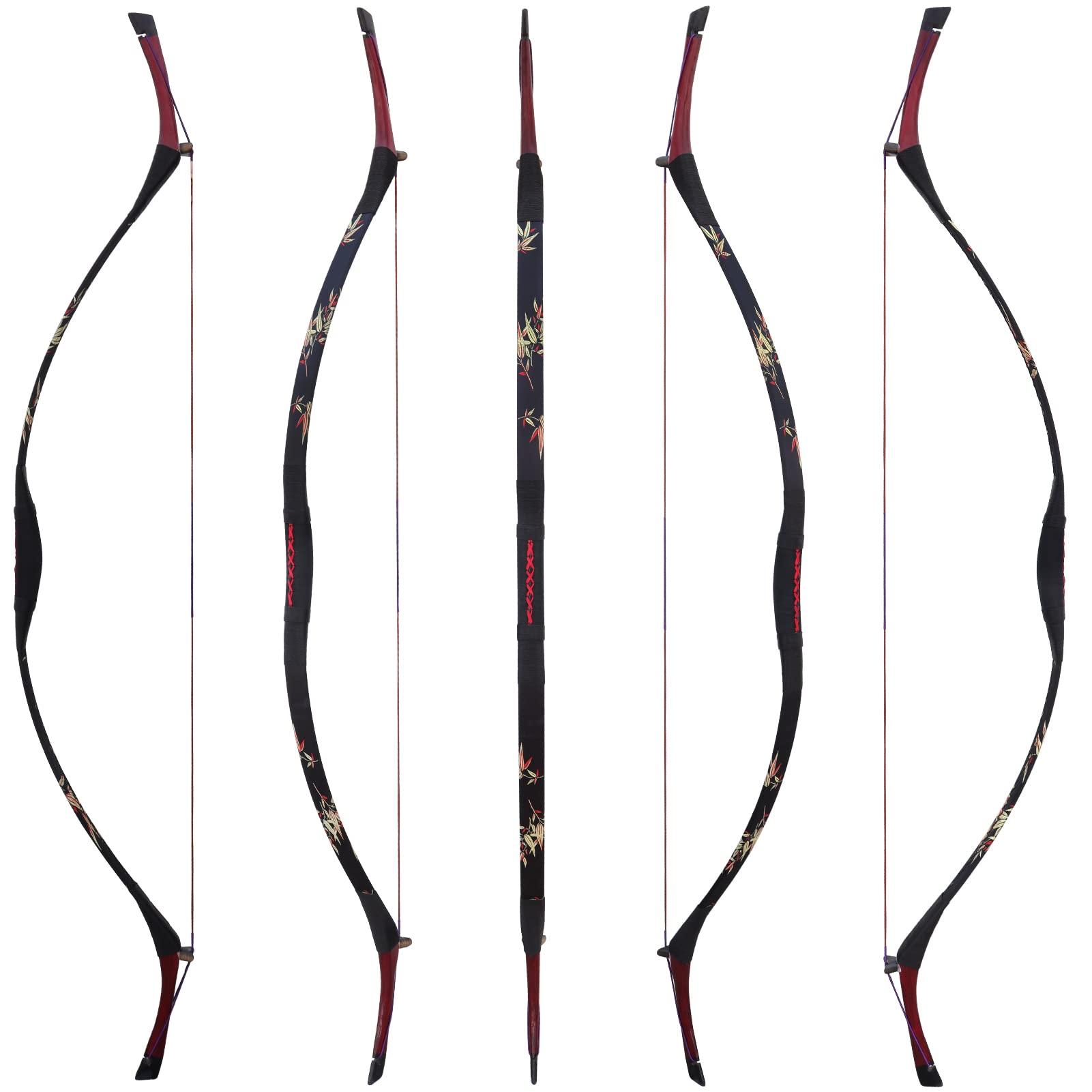 Obert Archery Vintage Recurve Bow Set Longbow Horsebow Quiver Target Hunting Arrows Quiver