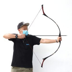 Obert Archery Vintage Recurve Bow Set Longbow Horsebow Quiver Target Hunting Arrows Quiver