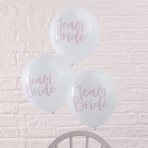 ginger ray designer team bride hen party balloons x 10 - team bride