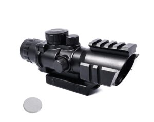 ozark armament 4x32 scope, acog scope, 4x scope, 4x rifle scope, 4x prism scope, tactical scope, picatinny scope mount included with each prism optic, acog style 4x32 rifle scope, acog rifle scope