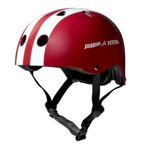 radio flyer helmet, toddler & kids bike helmet for ages 2-5, red