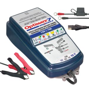 optimate 7 ampmatic, tm-255, 9-step 12v 10a sealed battery saving charger & maintainer