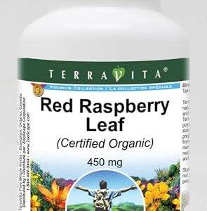 Red Raspberry Leaf (Certified Organic) - 450 mg (100 Capsules, ZIN: 518667) - 2 Pack