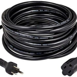 Amazon Basics Power Extension Cord, 25 Feet, 13 Amps, 125V, Black