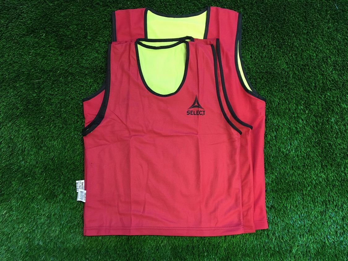 Select Reversible Training Vest (Pack 12), Senior, Red/Yellow