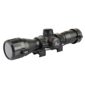 TACFUN 4X32 Crossbow Compact Multi Range Reticle Scope Red Green with Rings Lens Covers