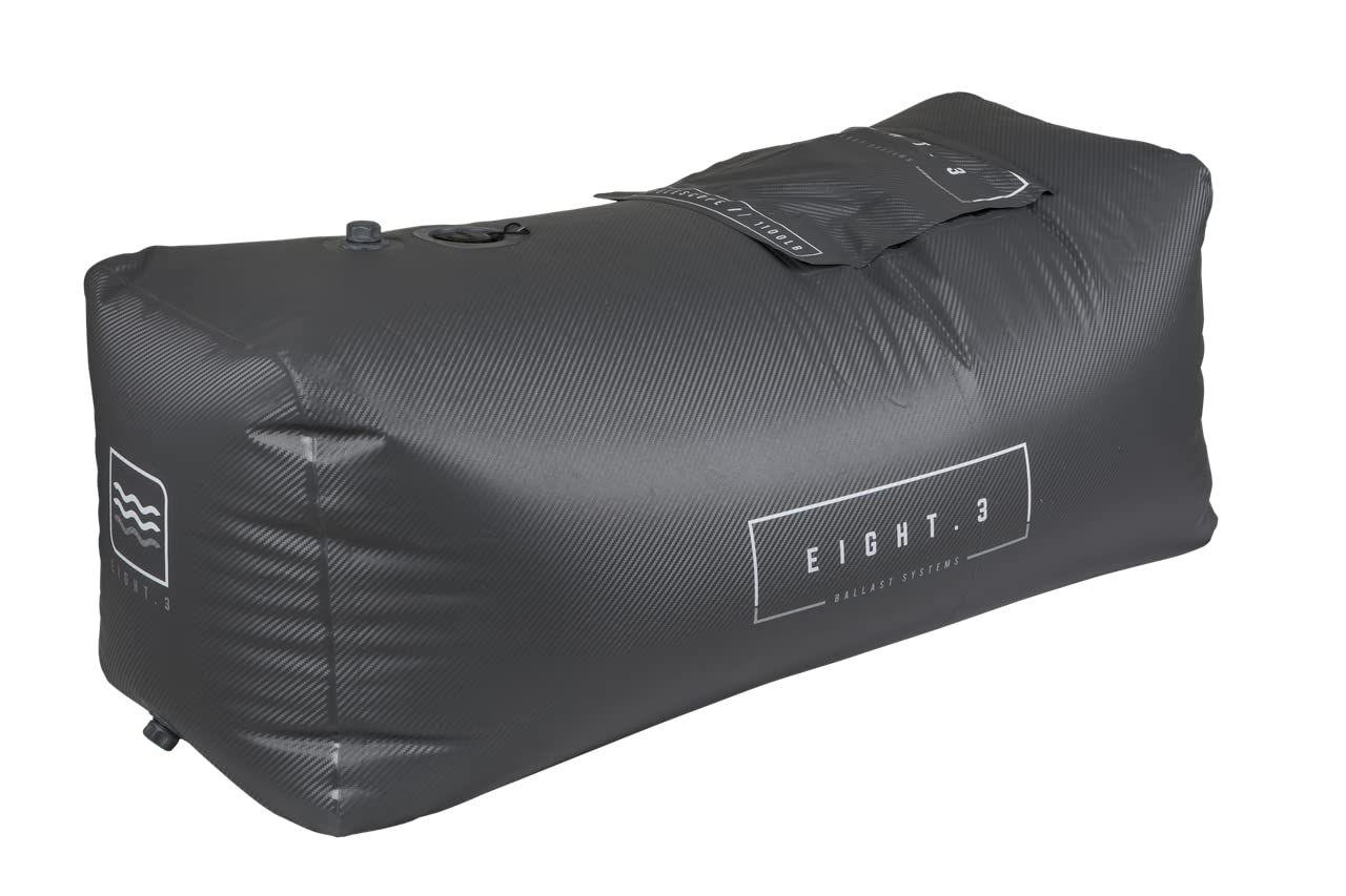 RONIX Eight.3 Telescope Trapezoid Tarpaulin Welded Seams Ballast Bag with Roll-Top Closure, Smoked Carbon, 800lbs, Grey, (217240)