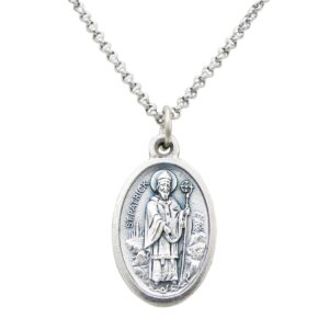 rosemarie collections irish religious medal st bridget and st patrick pendant necklace