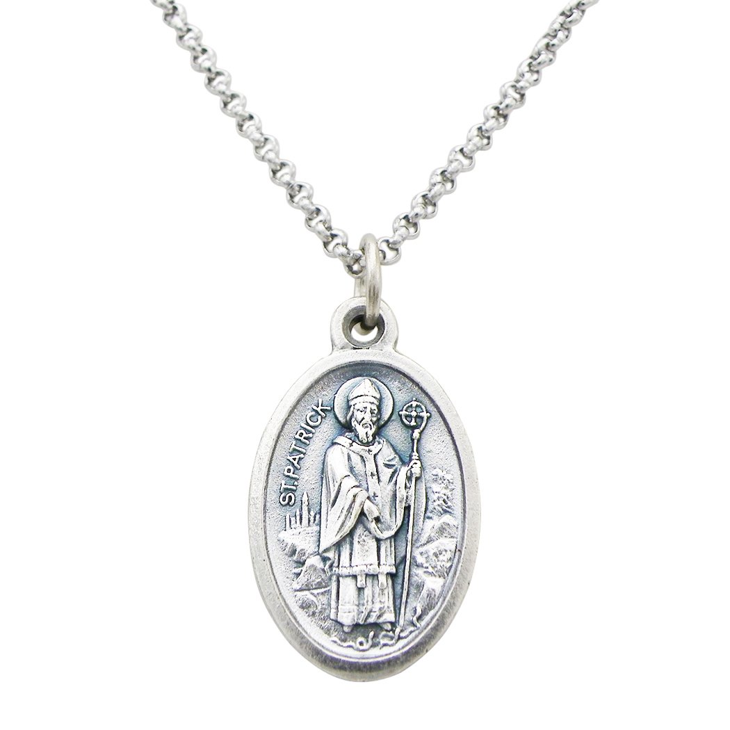 Rosemarie Collections Irish Religious Medal St Bridget and St Patrick Pendant Necklace