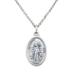 Rosemarie Collections Irish Religious Medal St Bridget and St Patrick Pendant Necklace