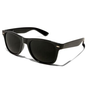 shadyveu super dark black sunglasses for light sensitive eyes black shades 100% uva & uvb protection | great for beach & sunny days