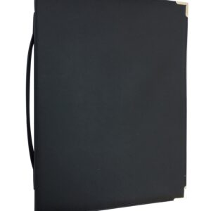 MSP Medium Size Music Sheet Piano Folder 9.5" x 12" with Handle and Strap (Music Folder with 2 sets of elastic cords)