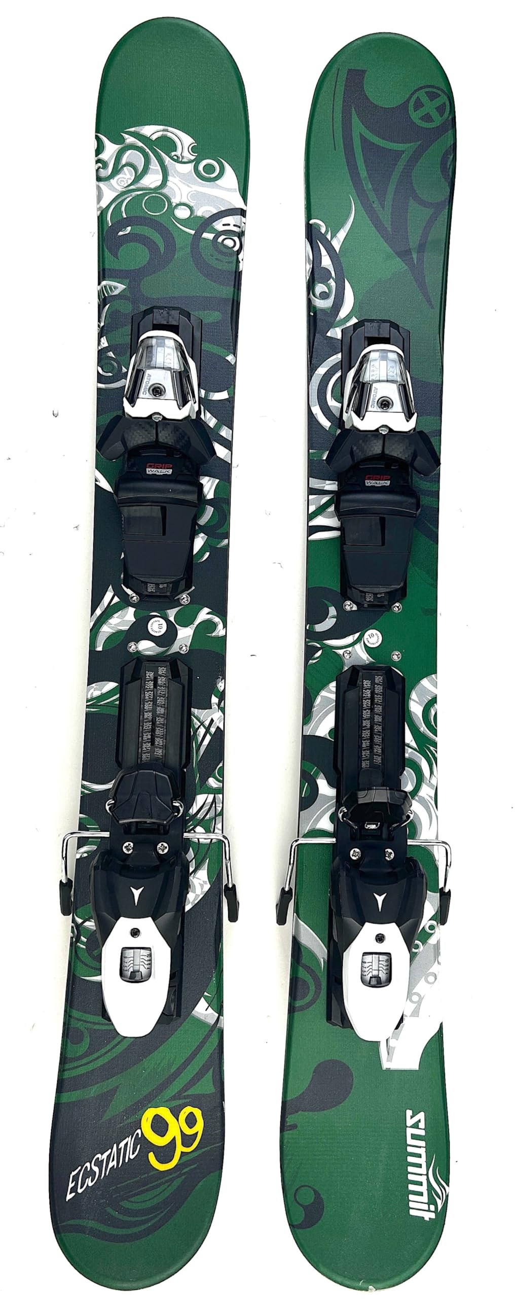 Summit Ecstatic 99cm GS Skiboards Snowblades with Atomic M10 Release Ski Bindings