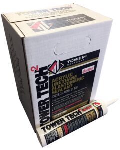 tower sealants ts-00215 10.1 fl-ounce tower tech 2 acrylic urethane sealant, white - pack of 12