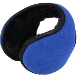 Jasmine Unisex Sherpa Fleece Lined Winter Earmuffs,Royal Blue