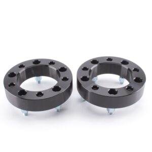 ZY WHEEL 4pcs Wheel Spacers 1.5"(38mm) Thick 5x5.5 (5X139.7) Bolt Pattern 108mm Hub Bore with 1/2" Studs Compatible for Dodge Ram 1500, Ford F100 F150 E100 E150 Bronco Black