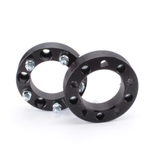 ZY WHEEL 4pcs Wheel Spacers 1.5"(38mm) Thick 5x5.5 (5X139.7) Bolt Pattern 108mm Hub Bore with 1/2" Studs Compatible for Dodge Ram 1500, Ford F100 F150 E100 E150 Bronco Black