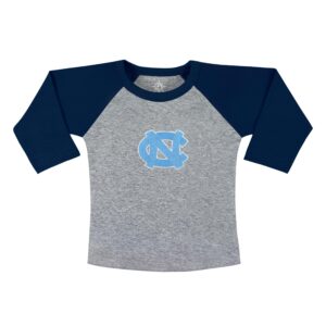 creative knitwear university of north carolina tar heels newborn baby toddler ragland shirt,24 months,navy