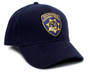 california highway patrol eureka badge applique hat cap adult one-size multi (navy)