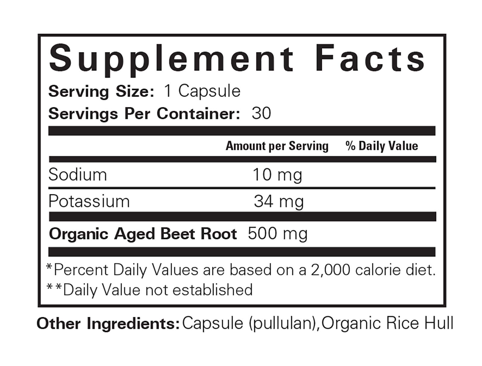 Think Remedy Aged Beet Root Capsules - Beet Pills for Stamina - Organic Beet Root Powder - Nitric Oxide Supplement - Nitrate No Sugar - 30 Capsules - Beet Root Supplement - Super