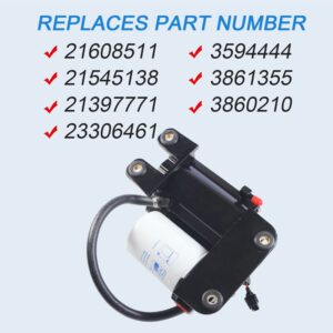 Electric Fuel Pump Assembly Replacement For Volvo Penta 21608511 21545138 4.3L 5.0L 5.7L for 4.3OSI 4.3GXI 5.0OSI 5.0GXI 5.7GI 5.7GXI 5.7OSI 5.7OSXI 3594444 213977771 3861355 3860210