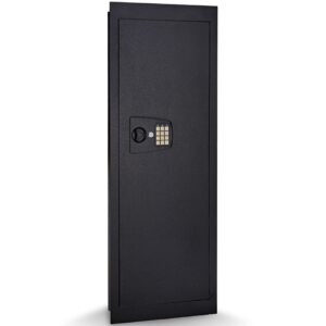 SnapSafe in Wall Long Gun Safe - Secure Heavy Duty Flush Security Safe with Digital Keypad - Use as a Gun Cabinet, Rifle Safe, or Home Safe for Valuables - Installs in Minutes, 44 x 16.25 x 4 Inches