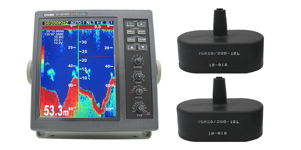 ONWA KF-1067MK2/1KW/DF: 10.4" Dual Frequency High Power (1KW) Fish Finder