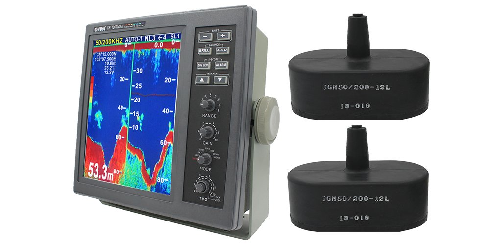 ONWA KF-1067MK2/1KW/DF: 10.4" Dual Frequency High Power (1KW) Fish Finder